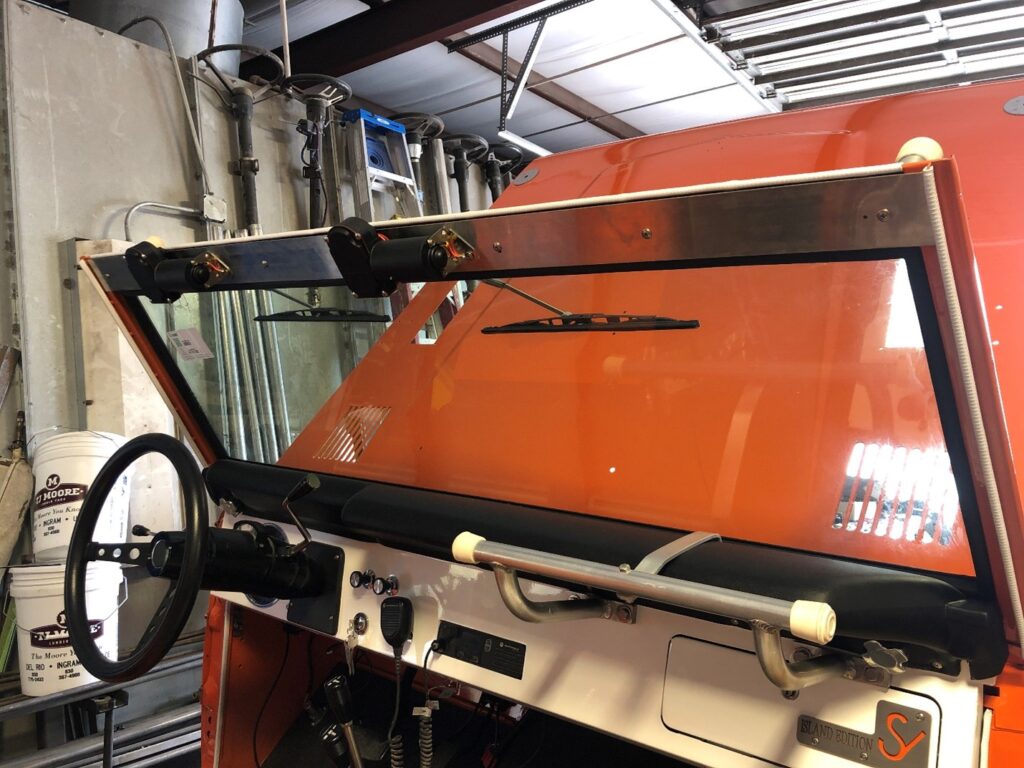 Upper windshield frame cover - BC Broncos